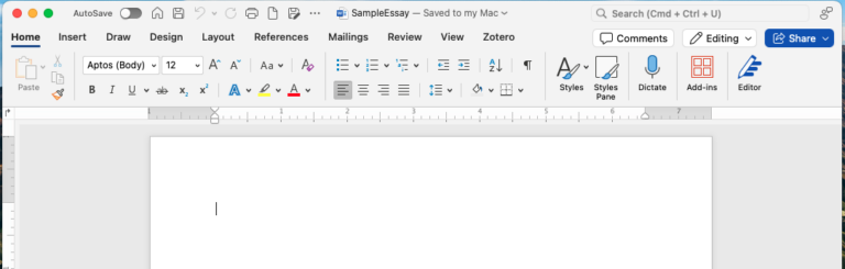 Word-Processing Skills | English Composition 1