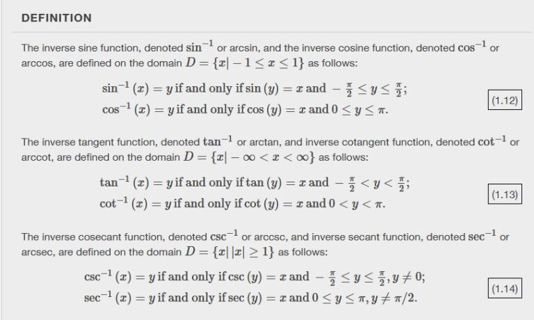 Inverse Trig Graphs and Application | Precalculus II: MATH 1613